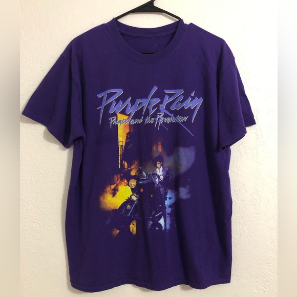 Prince | Shirts | Prince Purple Rain Large Purple Tshirt | Poshmark